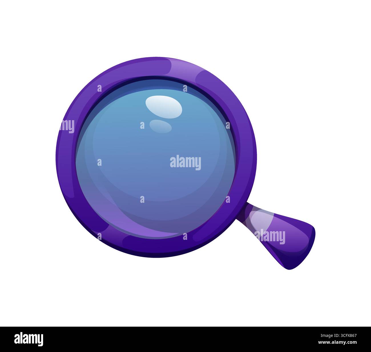 Medical font type, magnifying glass letter Q. Medical ABC sign ...