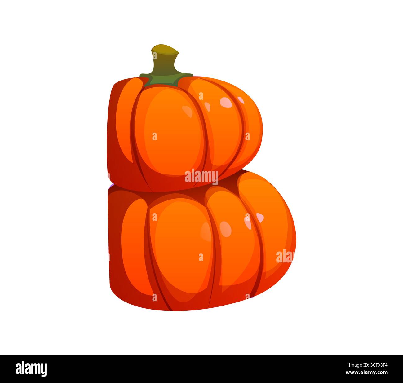 Orange green pumpkins stacked Stock Vector Images - Alamy