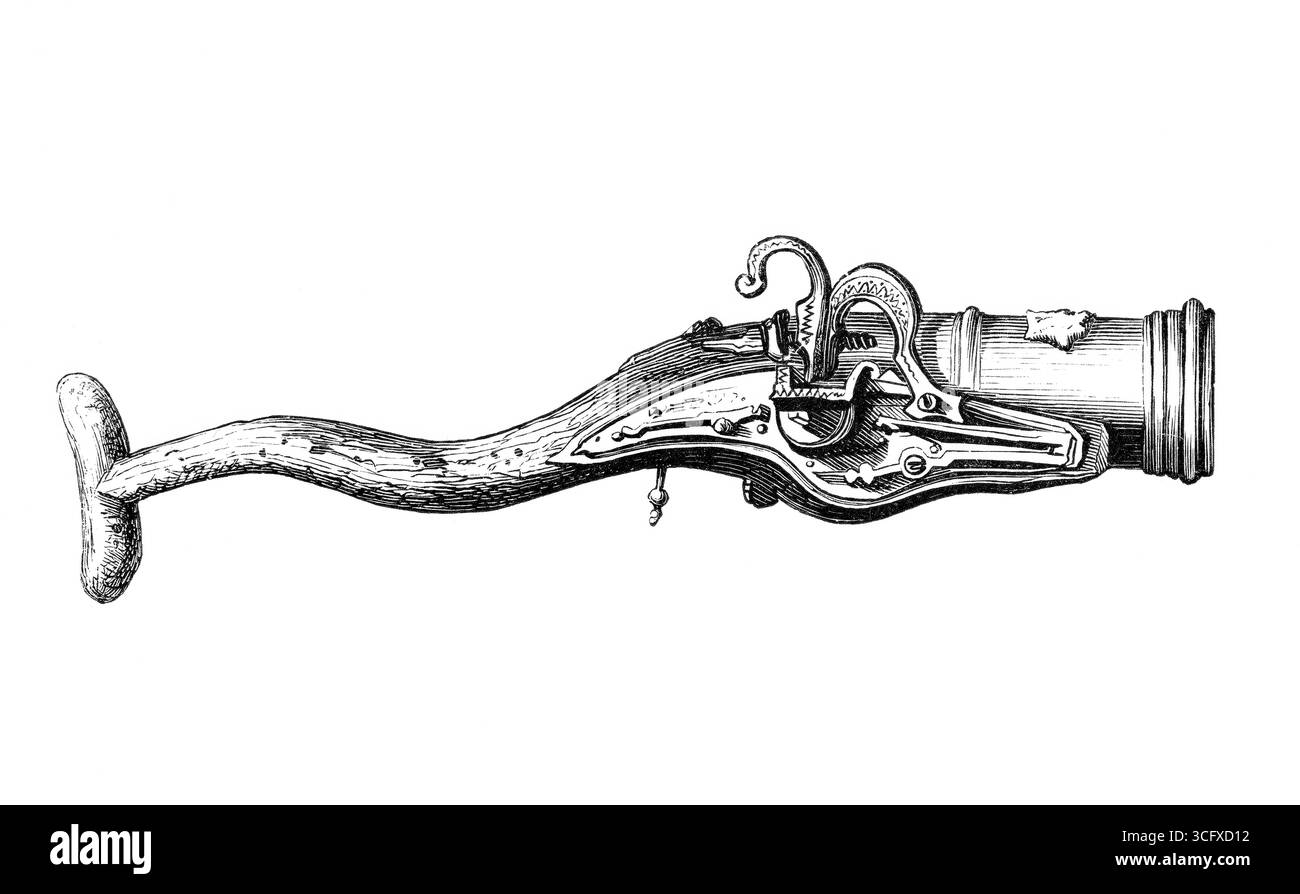 Early 17th-century hand mortar used for throwing fuze grenades, from ...