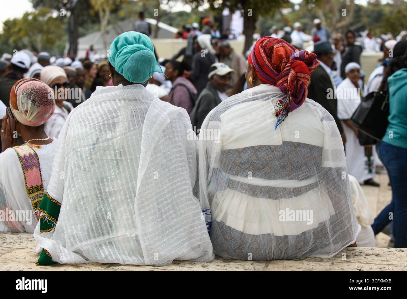Jerusalem, Israel 07 November 2018: Ethiopian women, a members of the ...