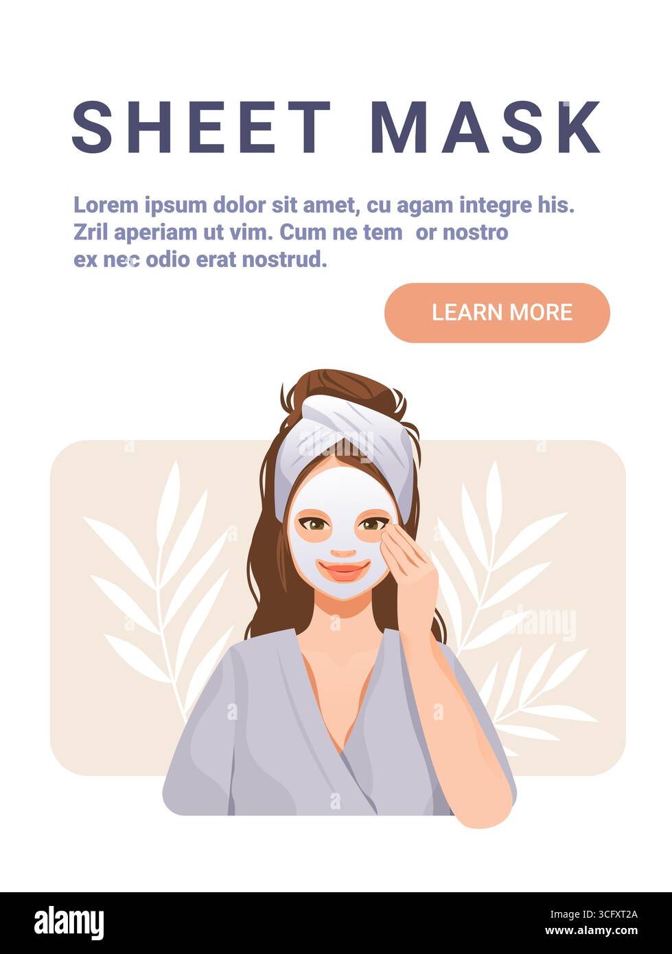 Pampering beauty routine home Cut Out Stock Images & Pictures - Alamy