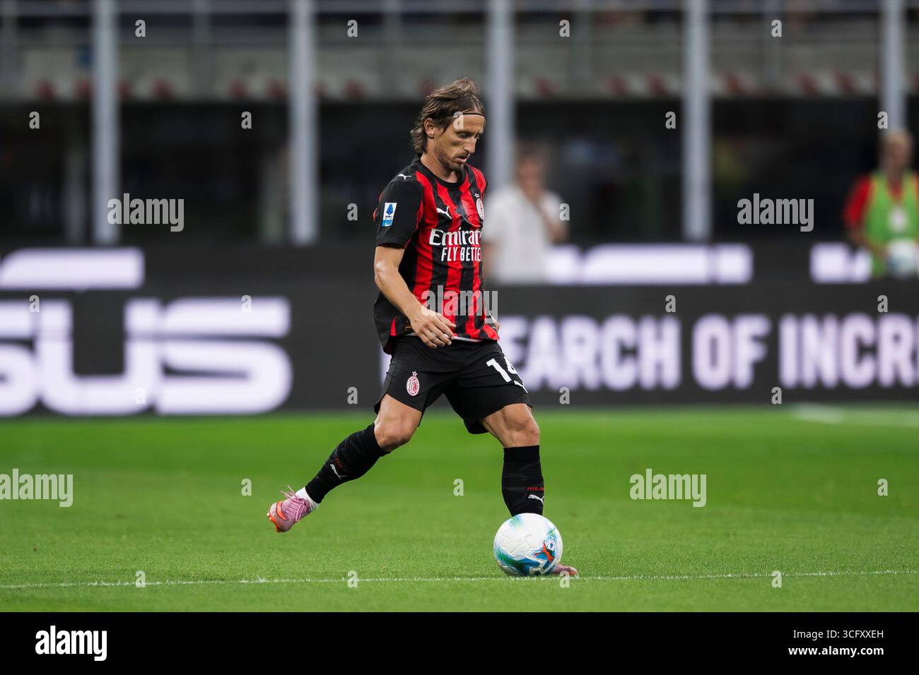 Luka Modric of AC Milan in action during the Serie A football match ...