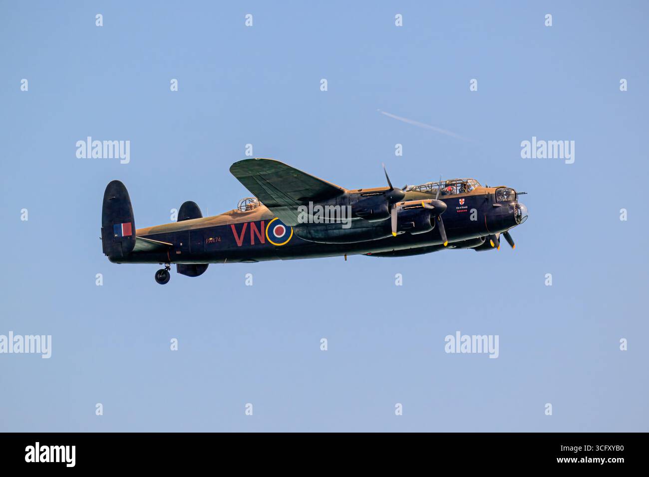 Avro Lancaster B1 WW2 heavy bomber, PA474, of the Battle of Britain ...