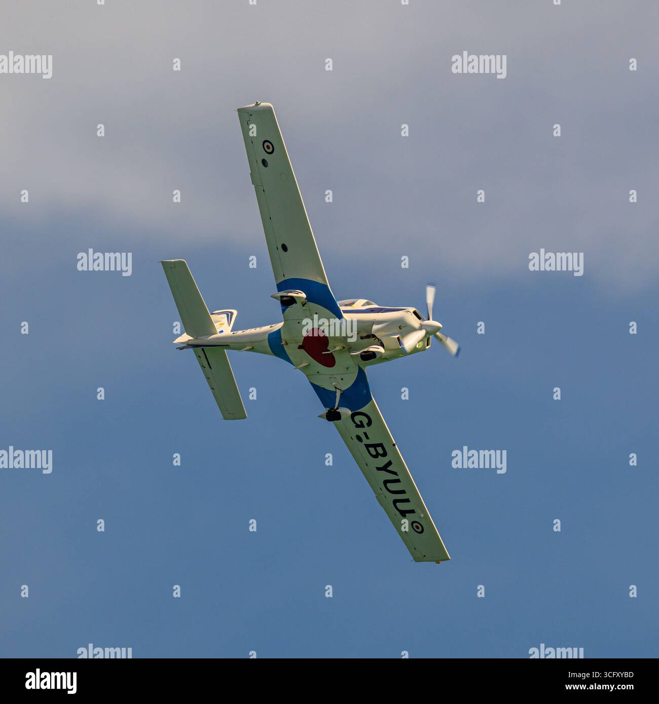 An RAF Trainer, Grob G-115E Tutor T1,G-BYUU, at Airborne 2025 ...