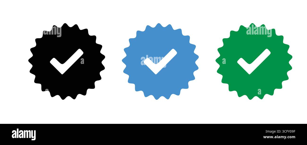 Vector green check marks Stock Vector Images - Alamy