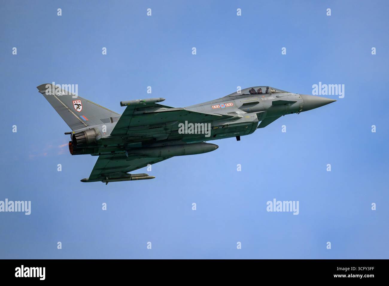 Close-up of Royal Air Force Eurofighter Typhoon FGR.4, ZK324 at the ...