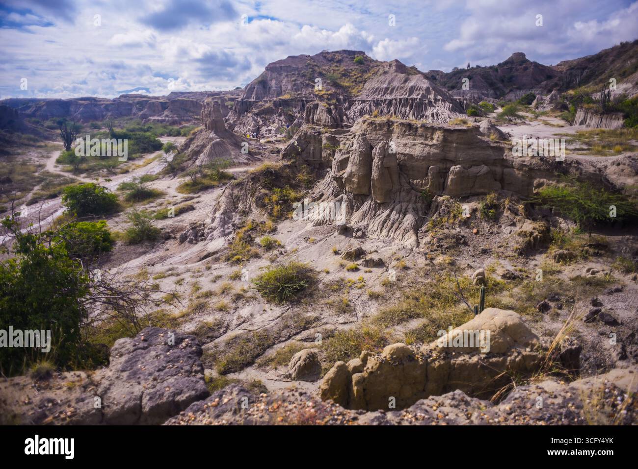 Valley of the Ghosts, Grey Desert, Tatacoa Desert, Colombia Stock Photo ...