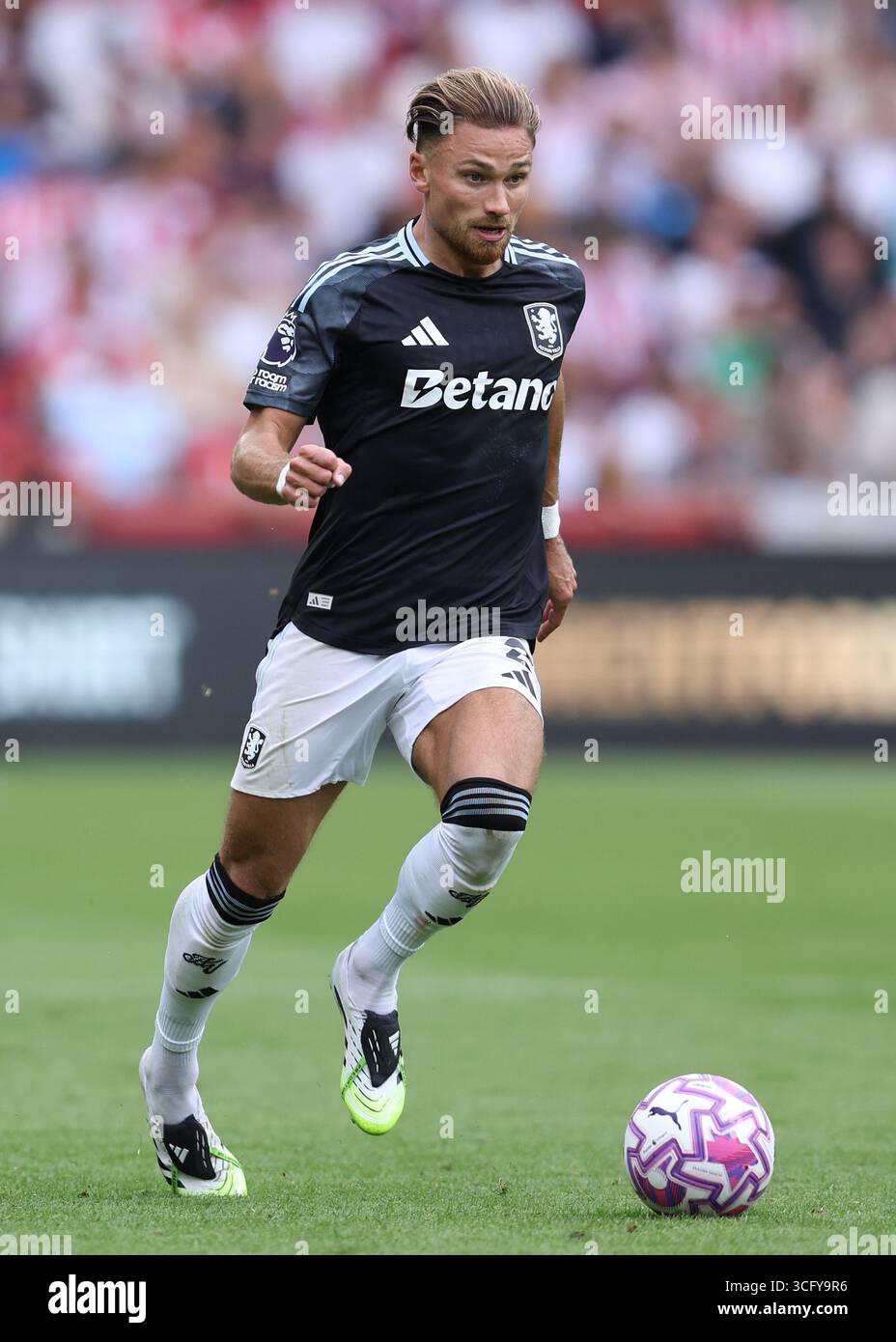 London, England, 23rd August 2025. Matty Cash of Aston Villa during the ...