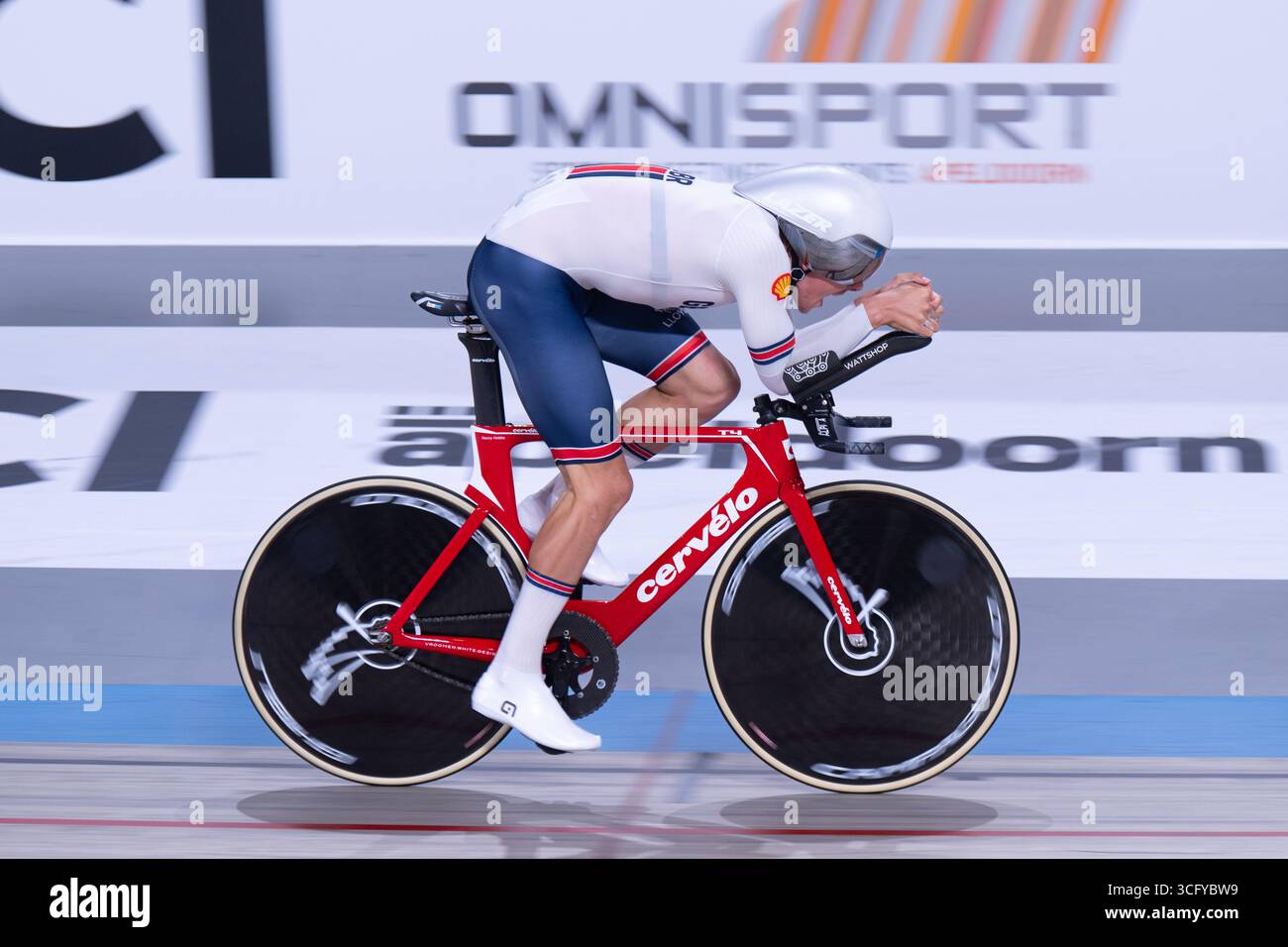 Henry Hobbs competing in the Men Junior - Kilo Tim Trial during the ...