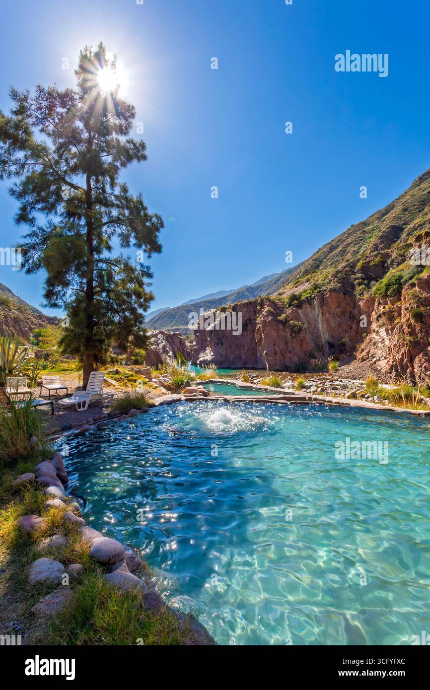 Hot springs in cacheuta hi-res stock photography and images - Alamy