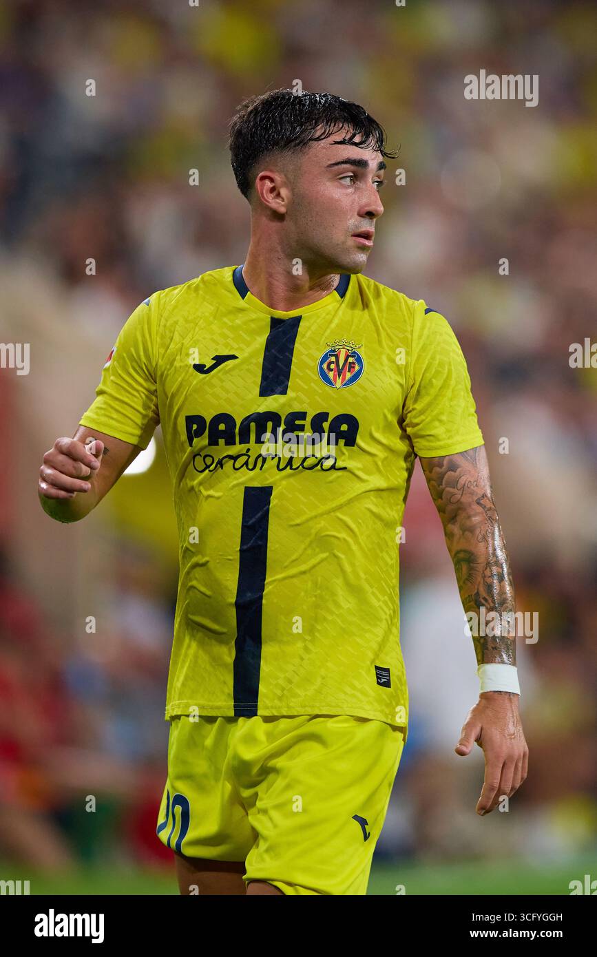 VILLARREAL, SPAIN - AUGUST 24: Alberto Moleiro Left Winger of ...