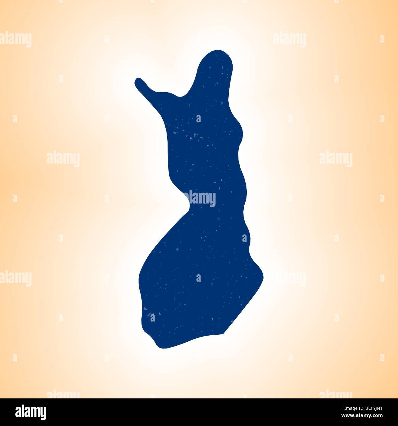Finland shape on gradient background. Country map with scratch texture ...