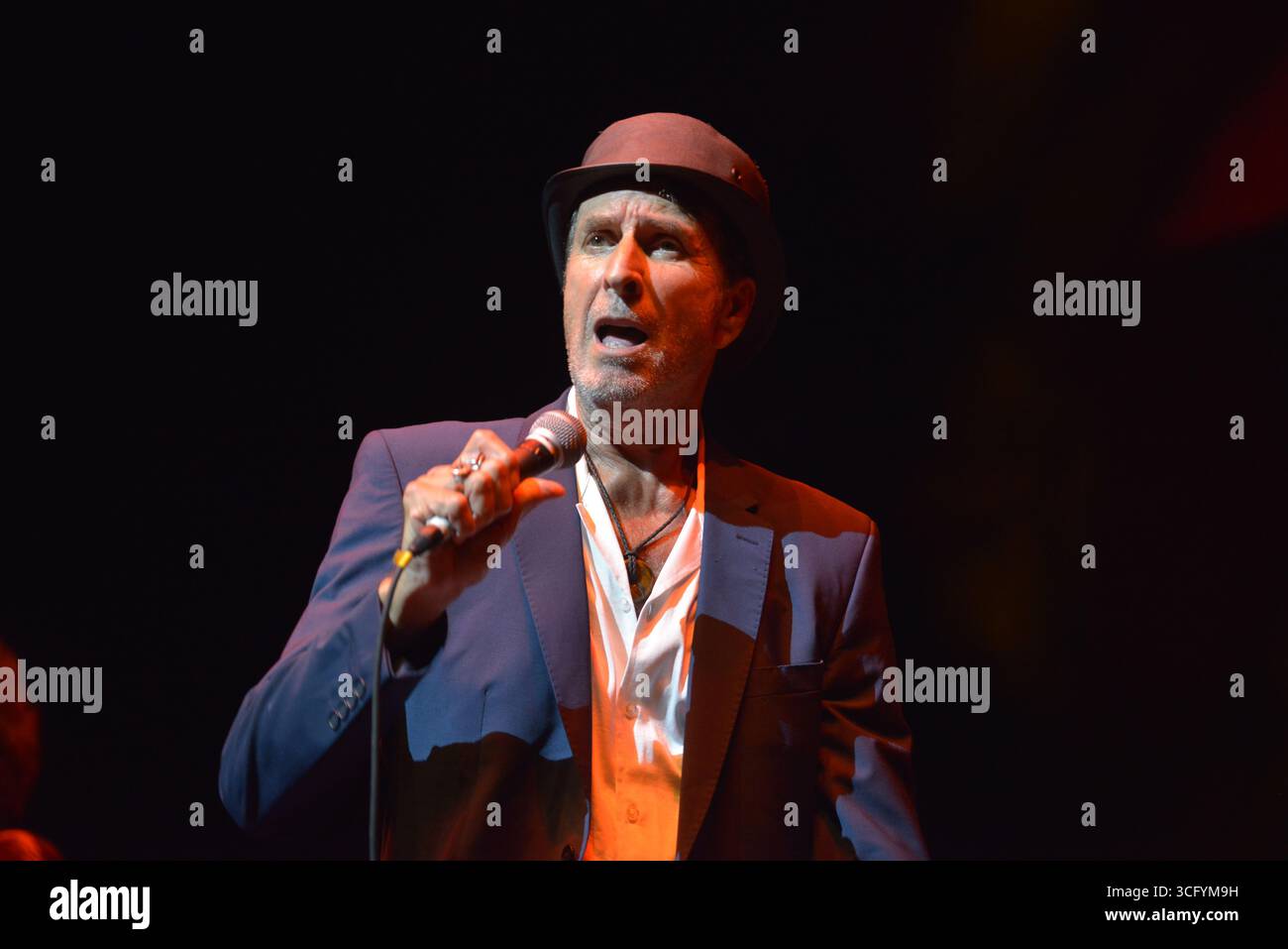 HOLLYWOOD, FLORIDA - AUGUST 22: Cy Curnin of the rock band The Fixx ...