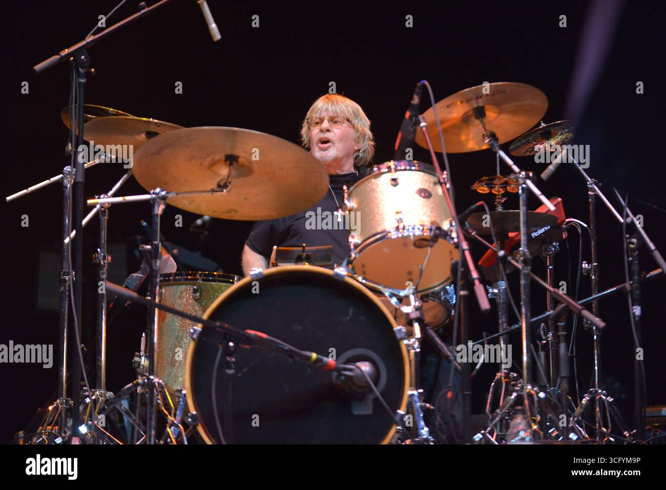 HOLLYWOOD, FLORIDA - AUGUST 22: Adam Woods of the rock band The Fixx ...