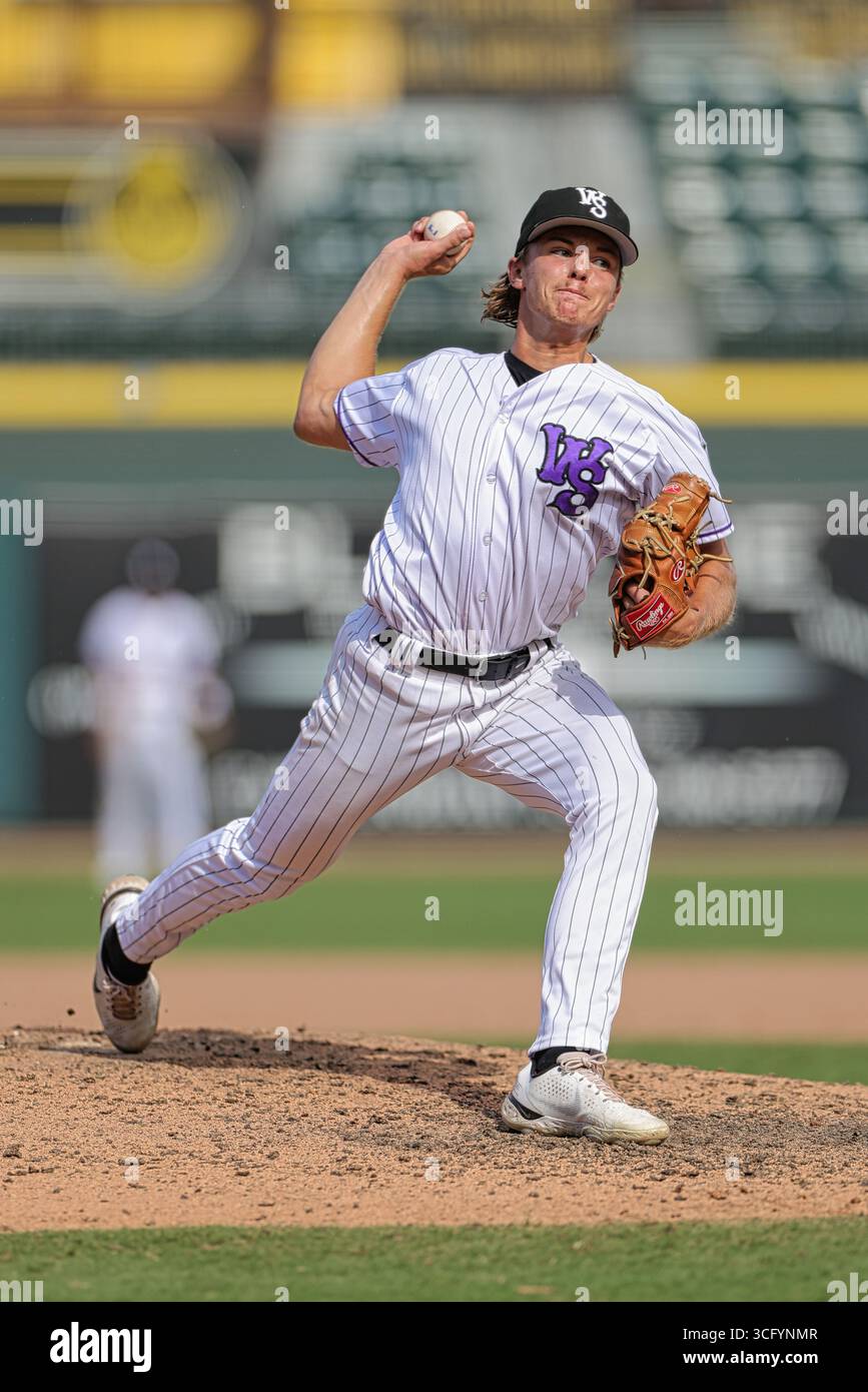 Winston-Salem, NC: Winston-Salem Dash pitcher Seth Keener (14) delivers ...