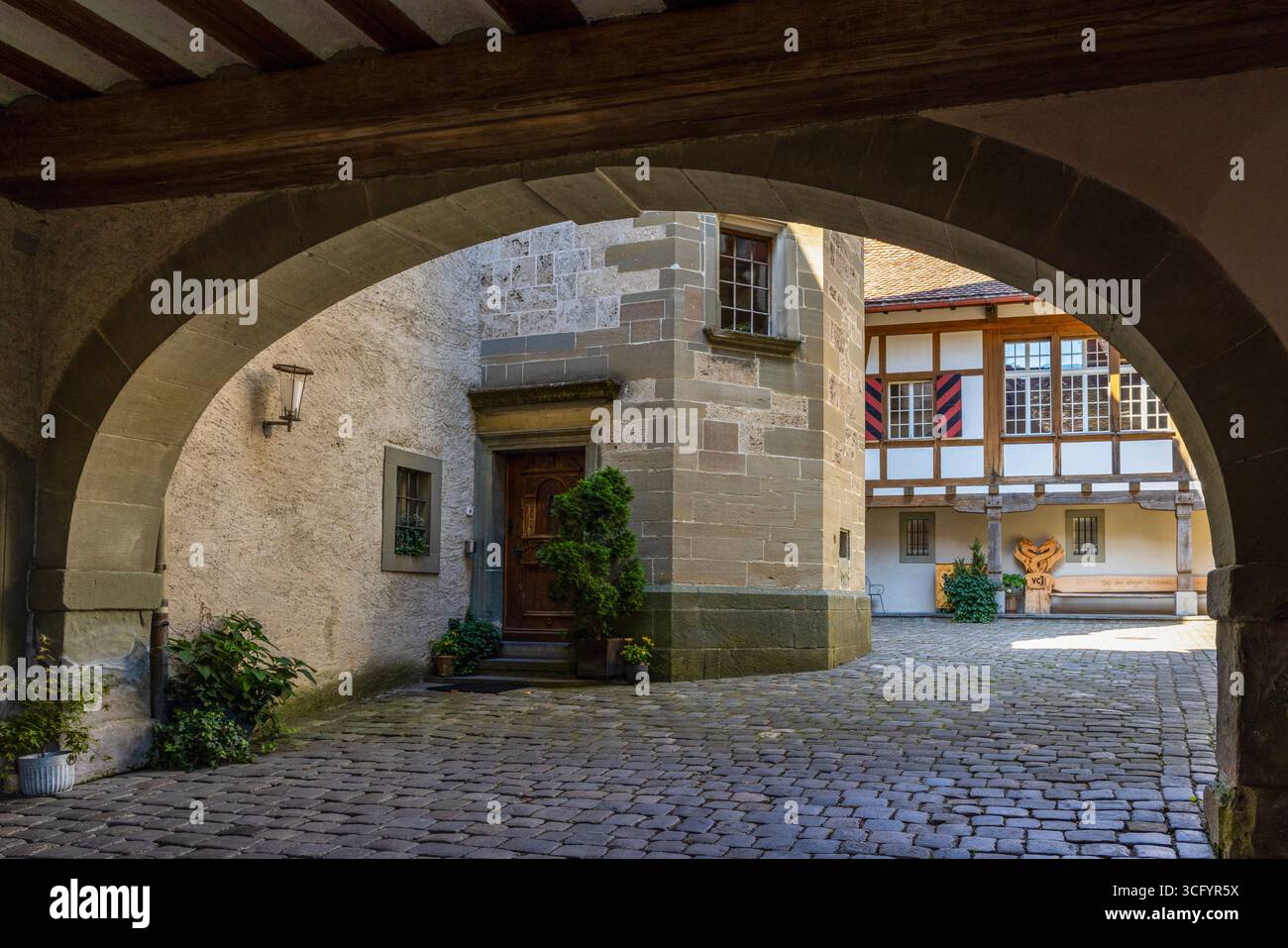 The historic Trachselwald Castle, a former bailiff's seat and ...