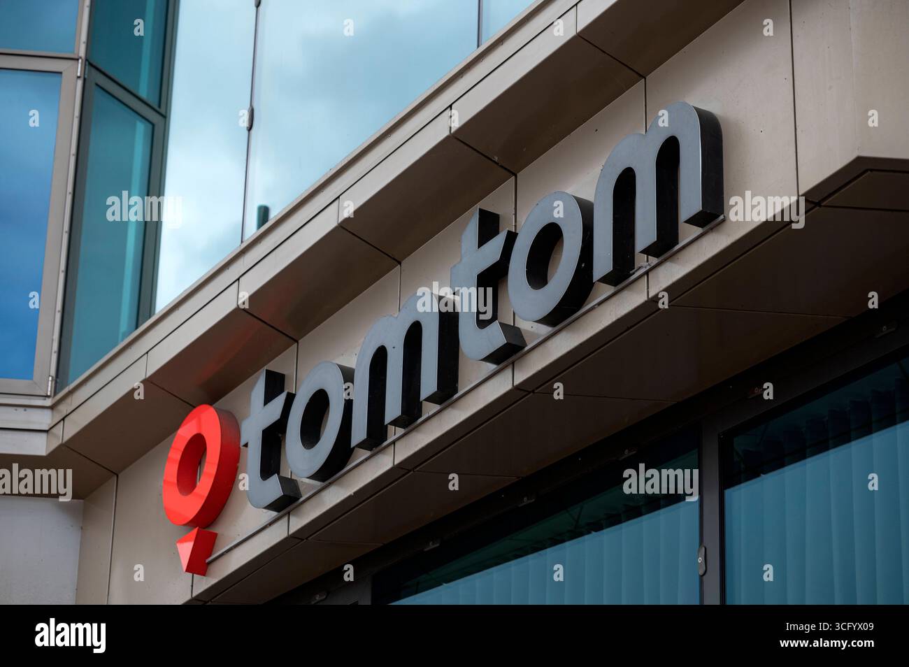 Amsterdam The Netherlands 23rd August 2025 TomTom offices. Tomtom is a navigation device for ...