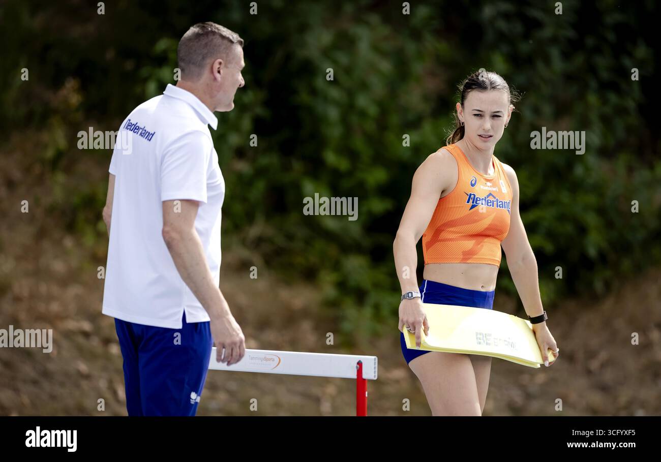 ARNHEM - Nadine Visser during an open training session as part of the ...