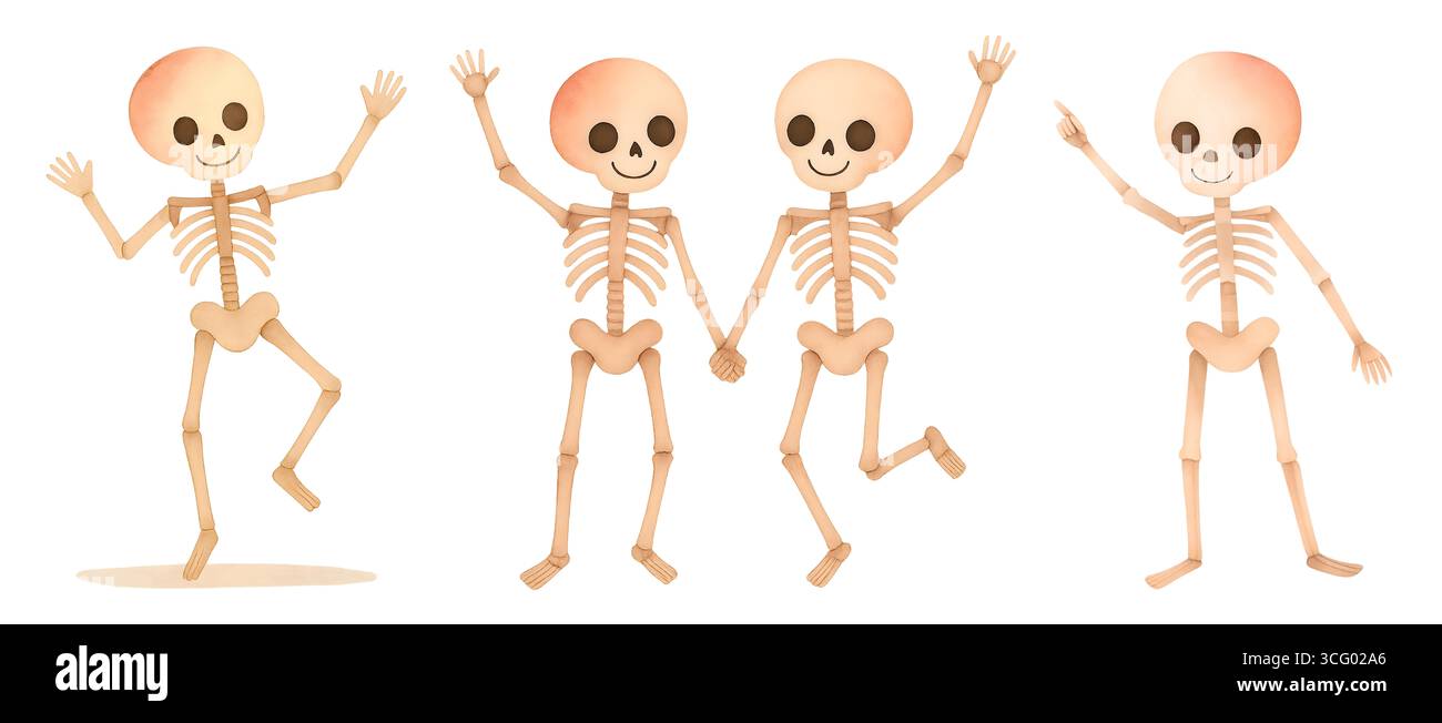 Cute Halloween Pack – Kawaii Spooky Clipart Set Stock Photo - Alamy