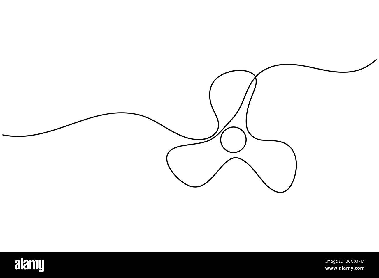 One continuous line three Stock Vector Images - Alamy