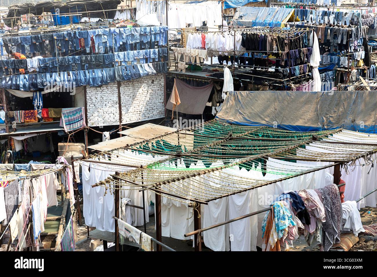 Famous Dhobi Ghat, world's largest outdoor laundry, place where local ...