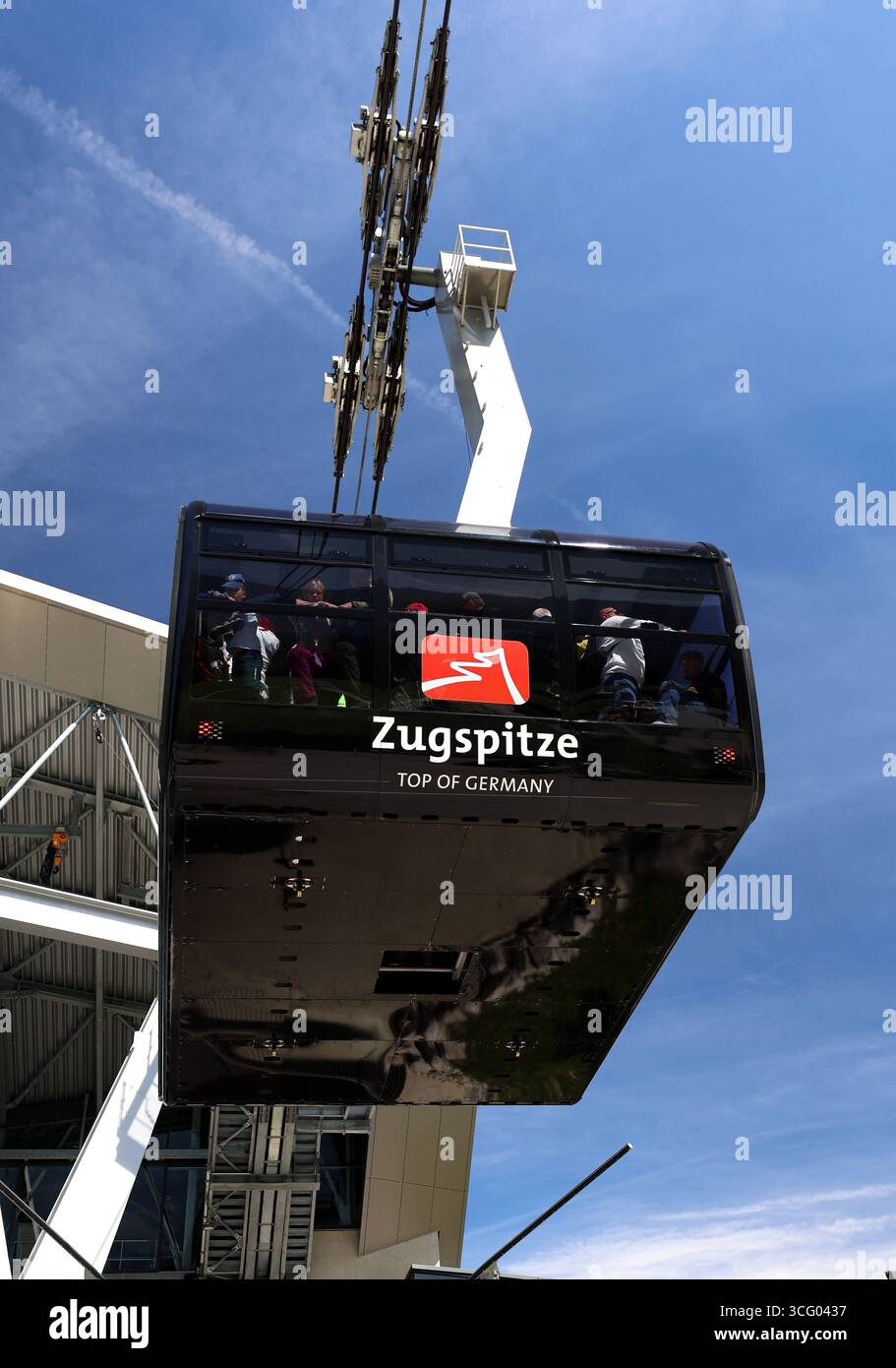 Hier im Bild die Zugspitz Seilbahn, Seilbahn Zugspitze, Bayerische ...