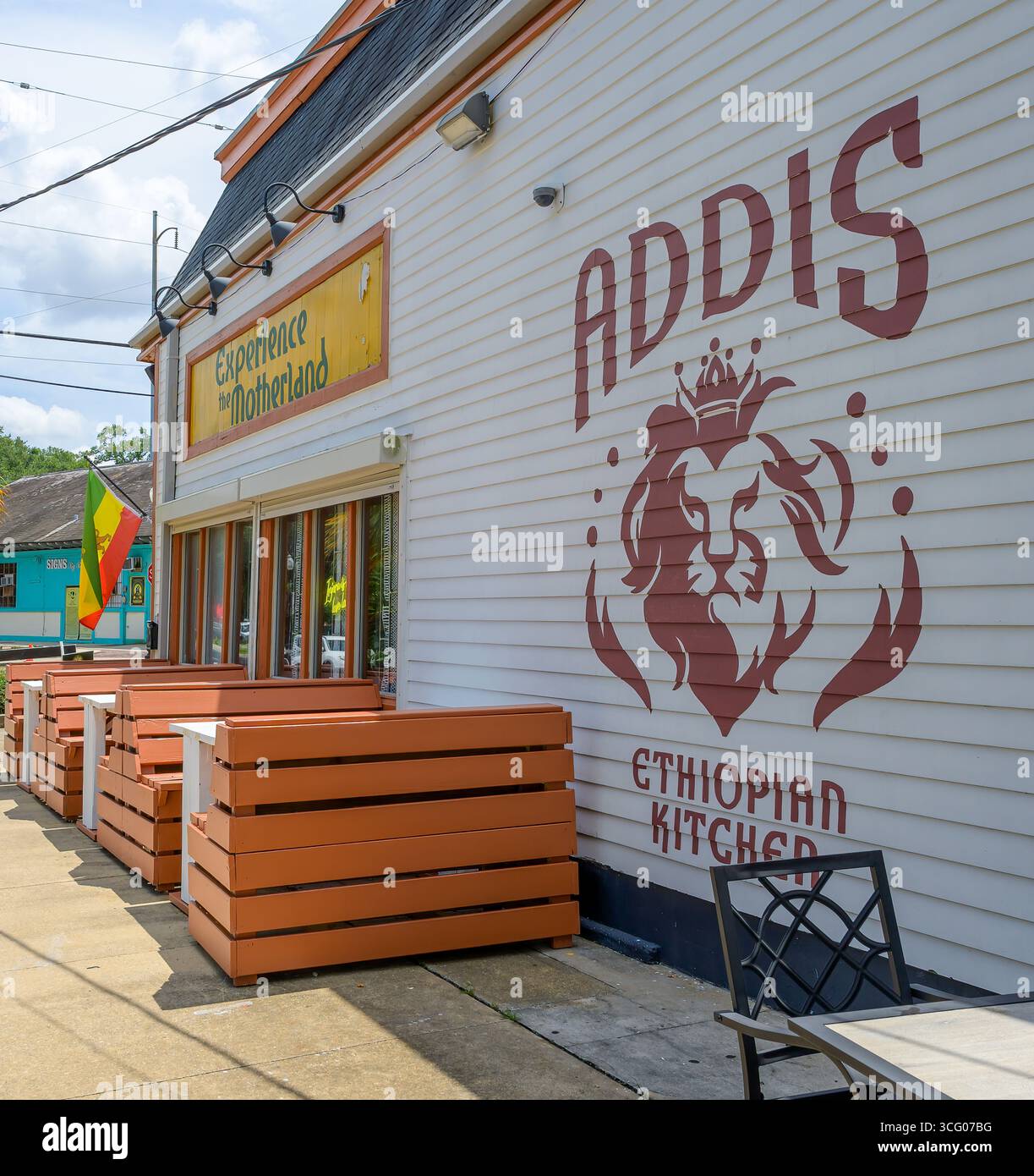 New Orleans, LA, USA - August 9, 2025: Addis Ethiopian Kitchen on Bayou ...