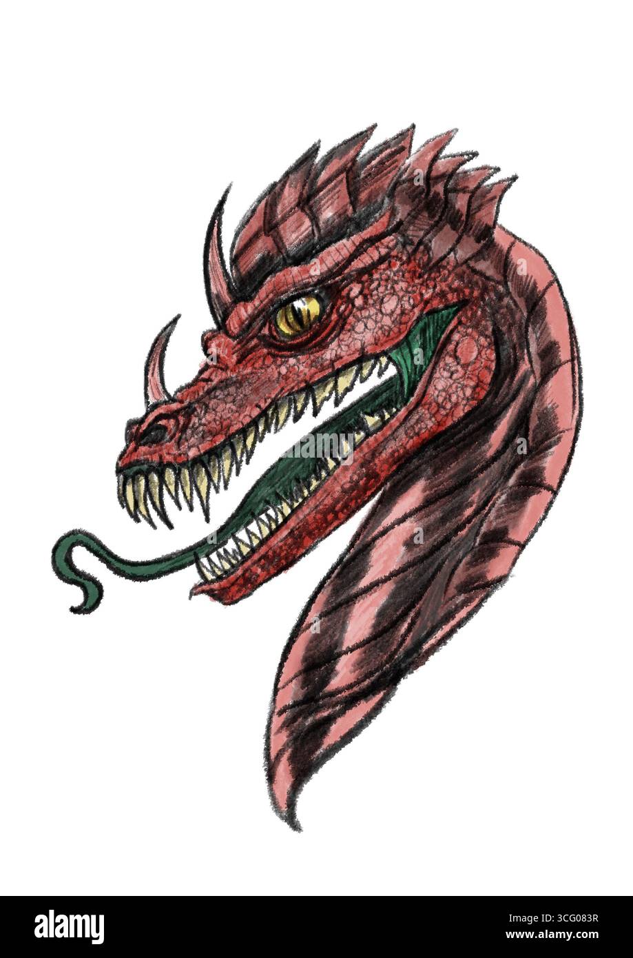 A winged dragon Cut Out Stock Images & Pictures - Alamy