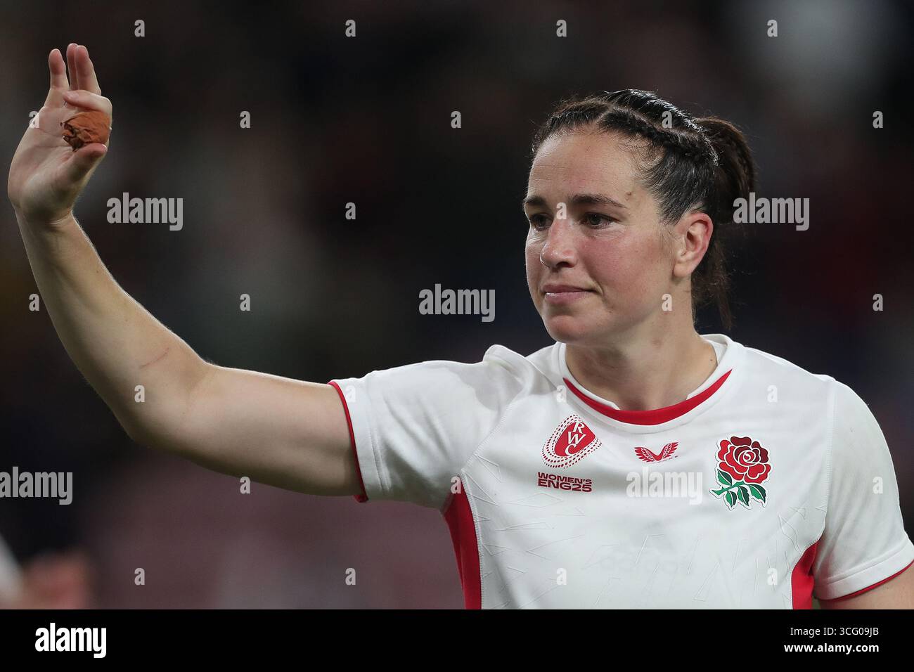 England's Emily Scarratt during the Women's Rugby World Cup 2025 Pool A ...