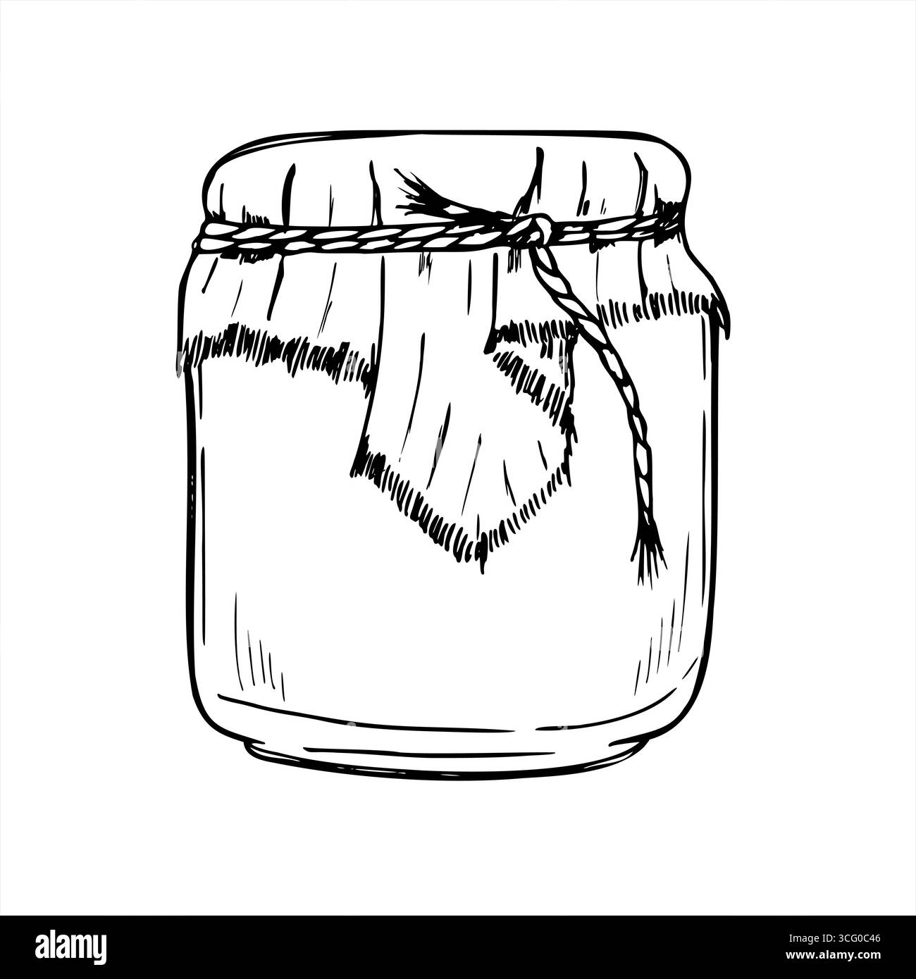 Clear glass honey jar Stock Vector Images - Alamy