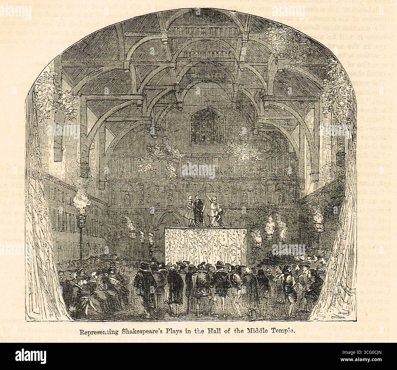 Representing shakespeares plays in the hall of the middle temple hi-res ...