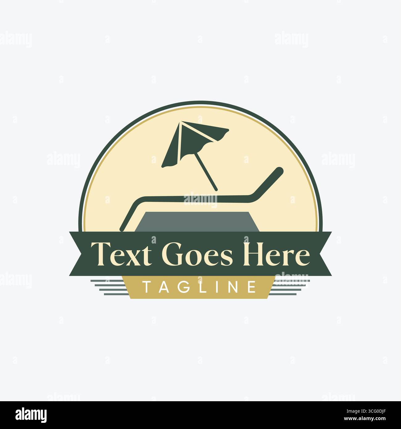 Sun lounge Stock Vector Images - Alamy