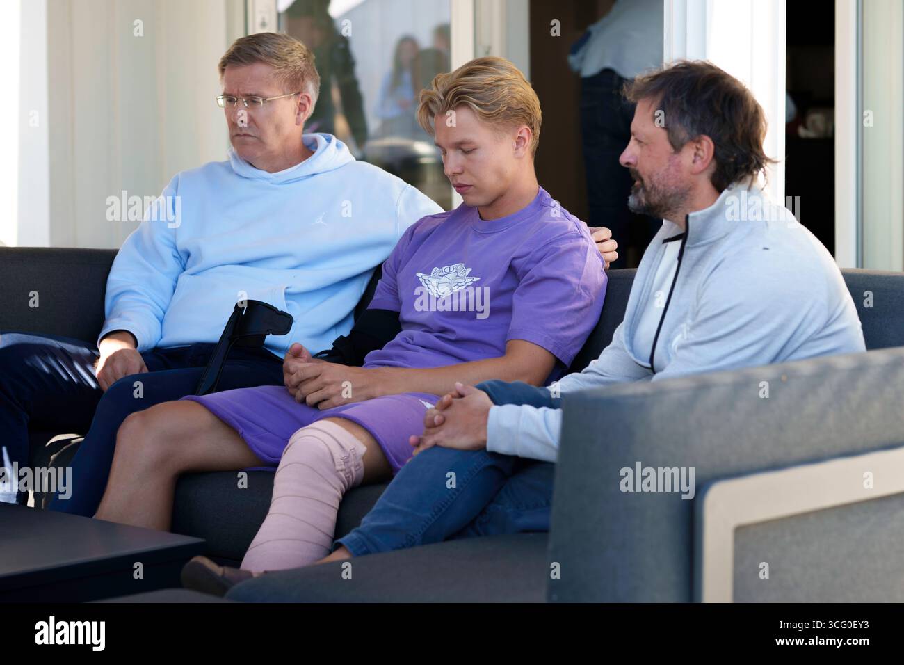 Oslo 20250825. Tik fighter Markus Rooth (23) injured himself during ...