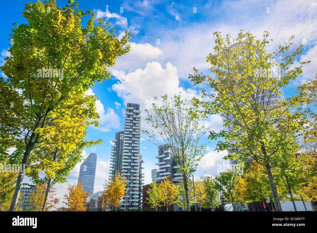 Autumn in downtown Stock Photo - Alamy