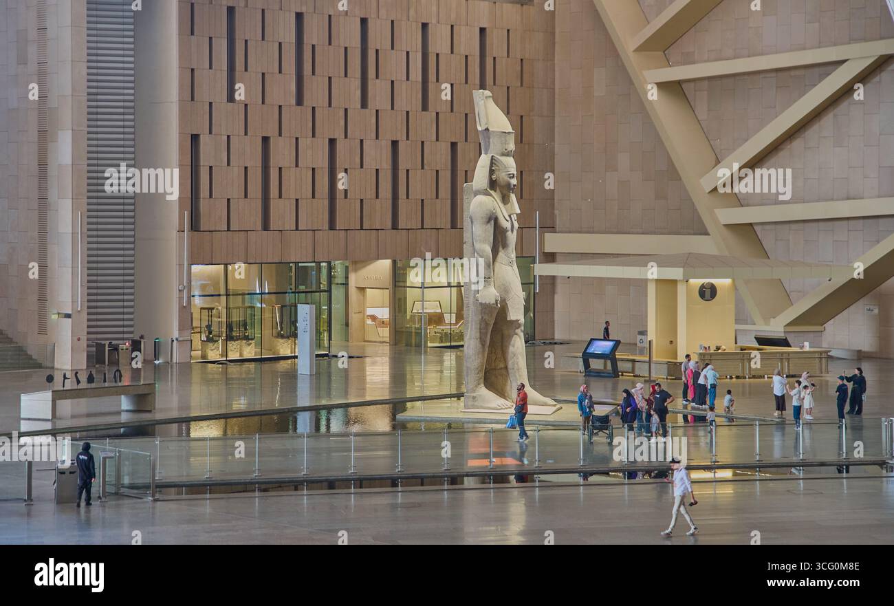 The Statue of Ramesses II in The Grand Egyptian Museum or Giza Museum ...