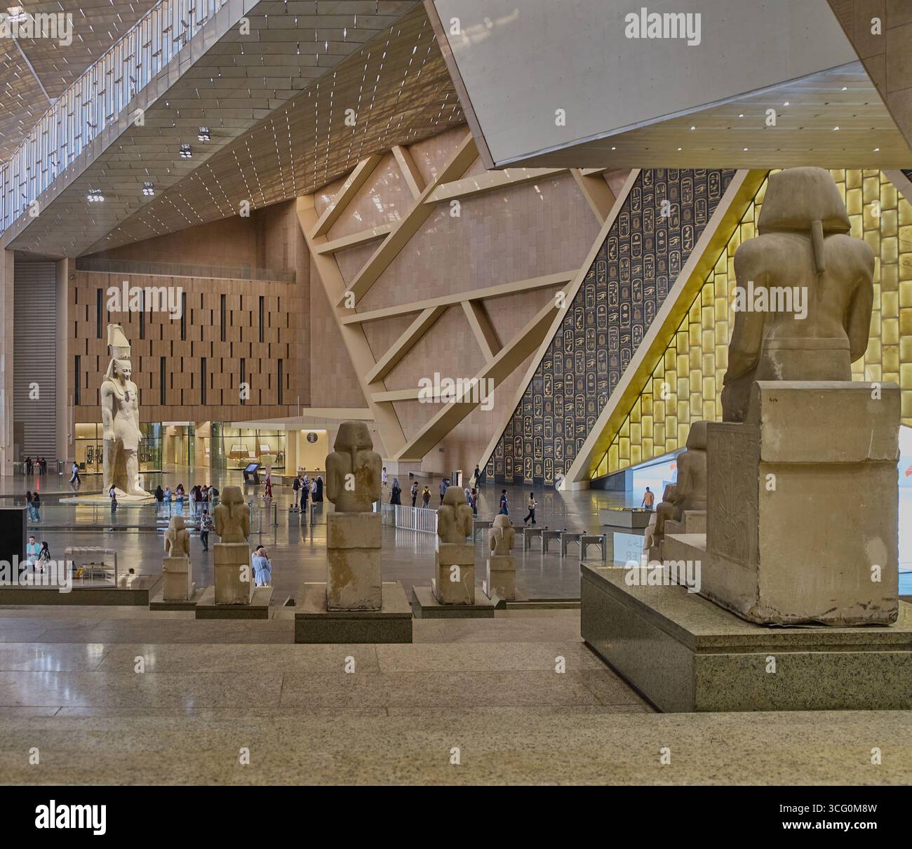 The Grand Egyptian Museum or Giza Museum, an archaeological museum in ...