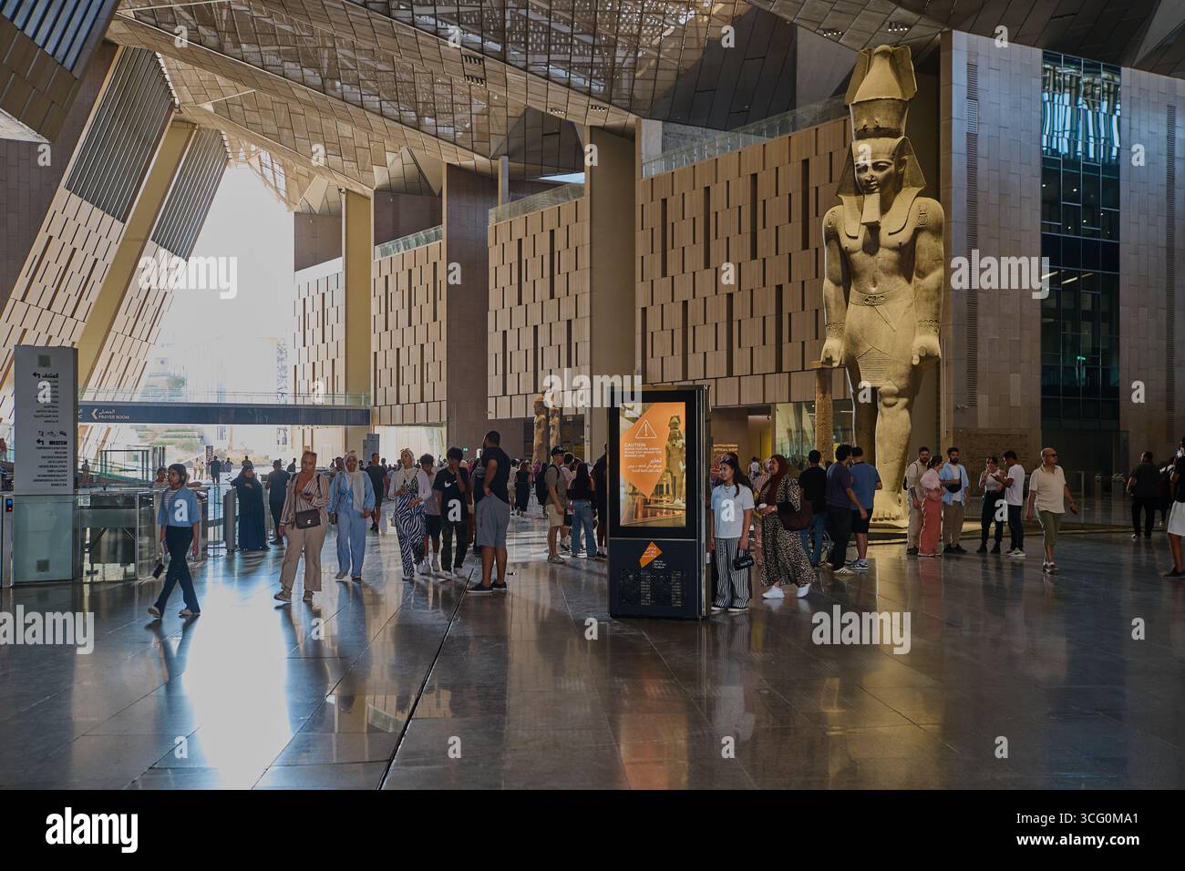 The Statue of Ramesses II in The Grand Egyptian Museum or Giza Museum ...
