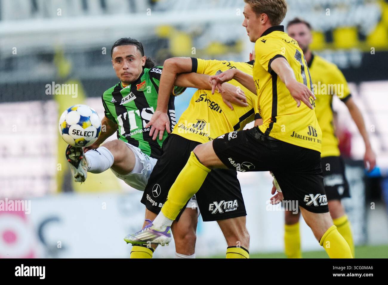 GÖTEBORG, SVERIGE 20250825GAIS Amin Boudri och Mjällbys Viktor ...