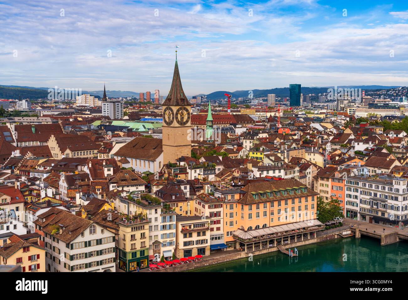 Zurich city skyline view limmat hi-res stock photography and images - Alamy
