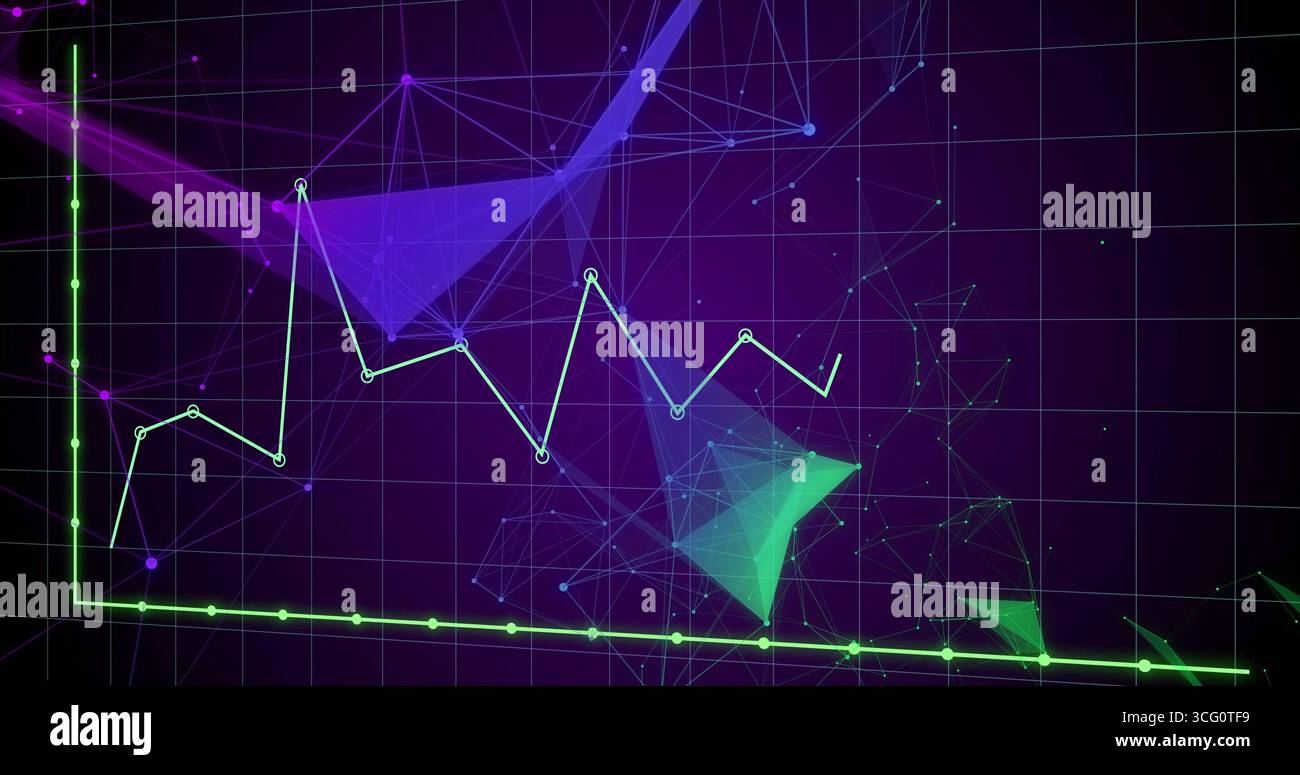 Displaying neon network graph hi-res stock photography and images - Alamy