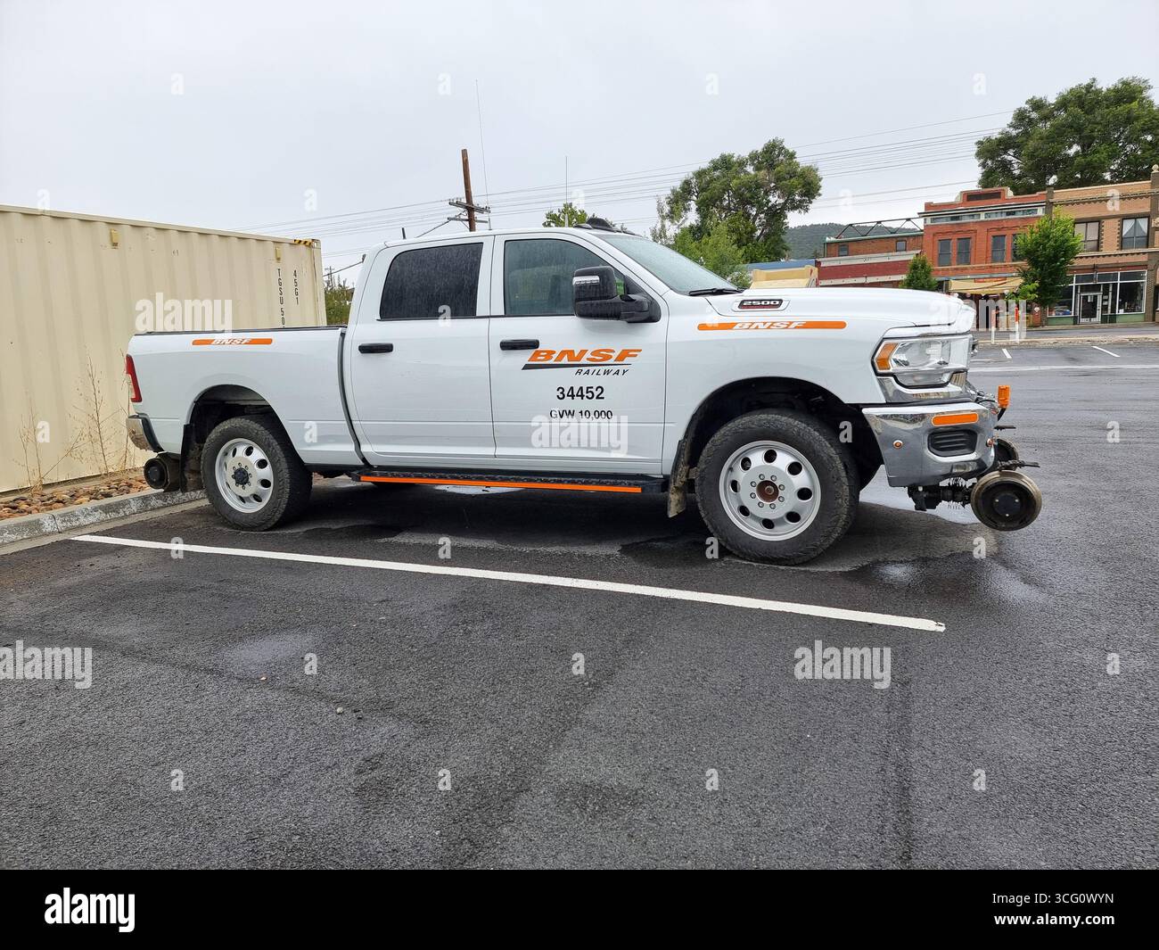 Rail road pickup truck hi-res stock photography and images - Alamy