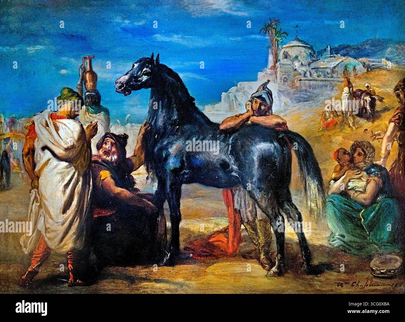 Arab merchant with a mare hi-res stock photography and images - Alamy