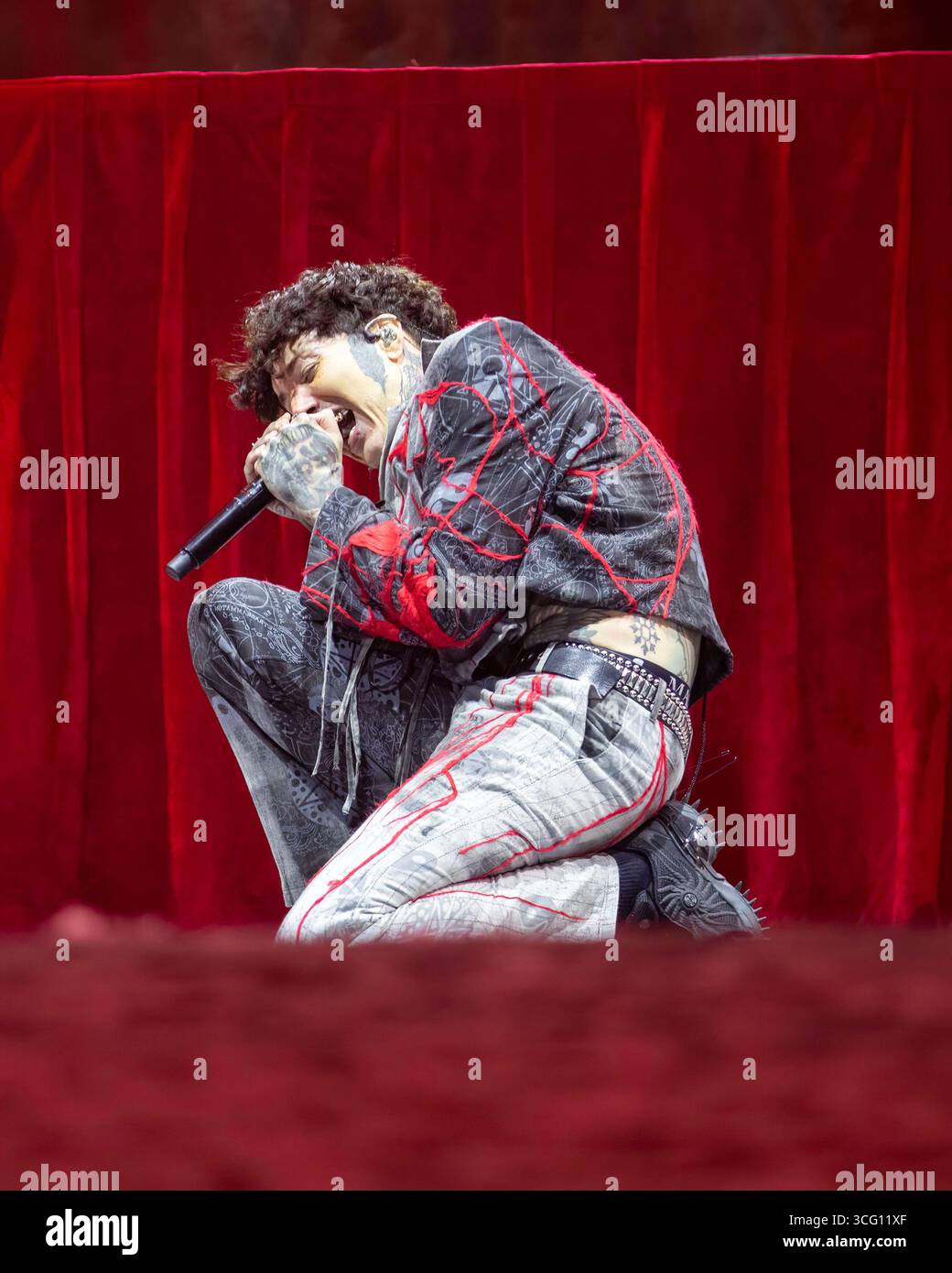 Leeds, England, 24th August, 2025. Bring Me The Horizon headlining the ...