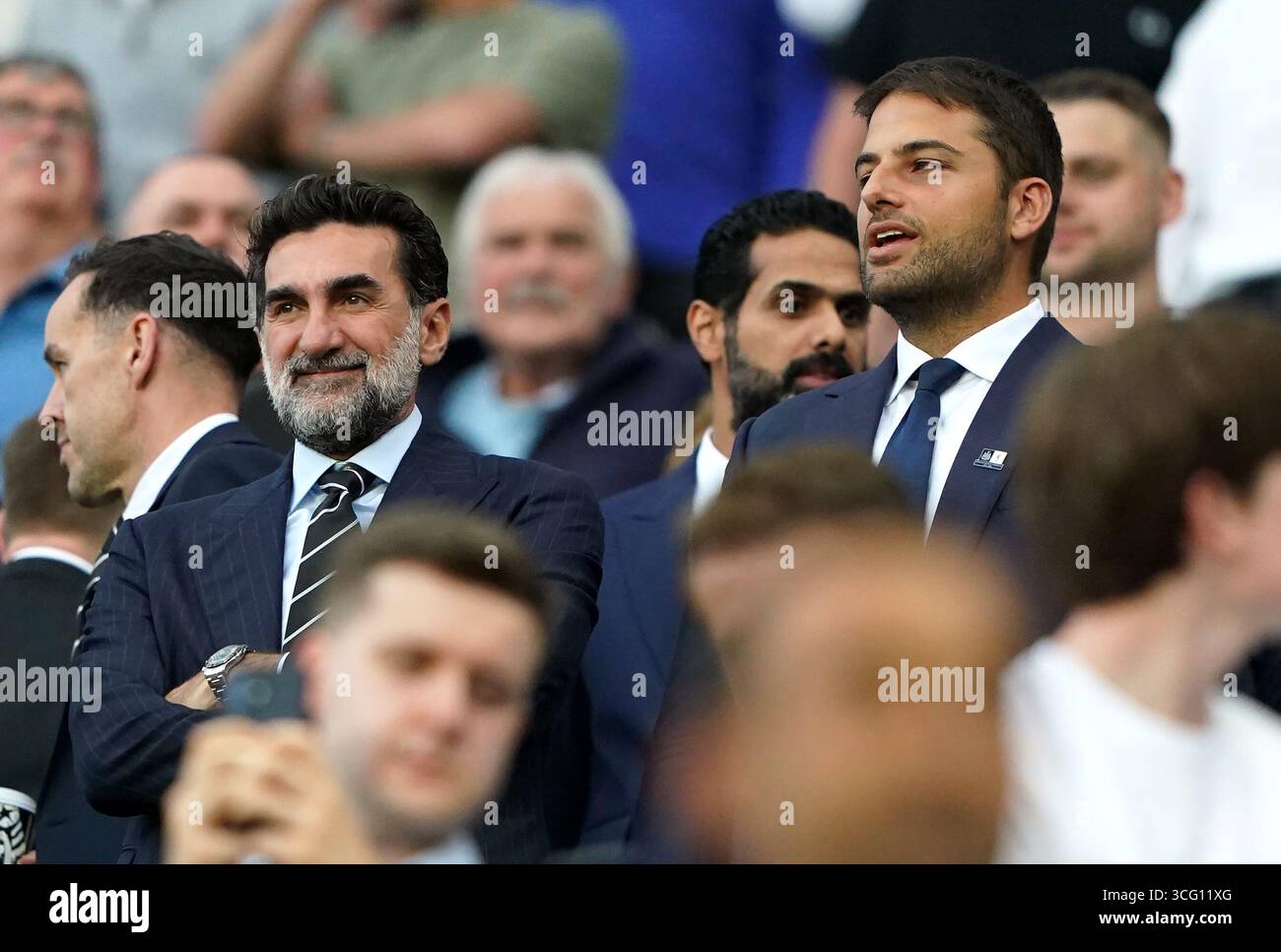 Newcastle United chairman Yasir Al-Rumayyan and co-owner Jamie Reuben ...