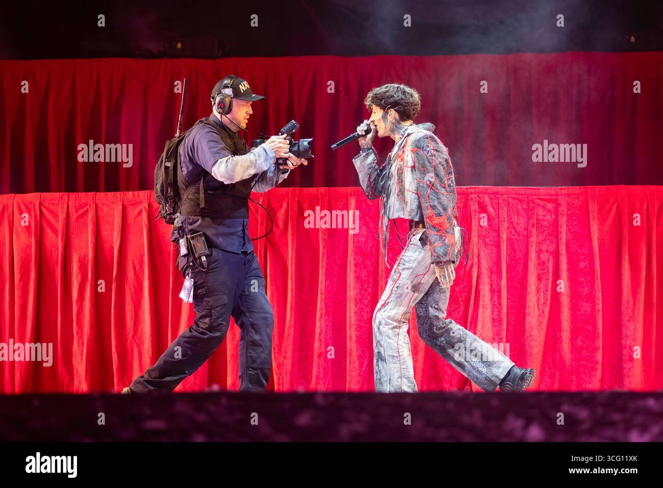 Leeds, England, 24th August, 2025. Bring Me The Horizon headlining the ...