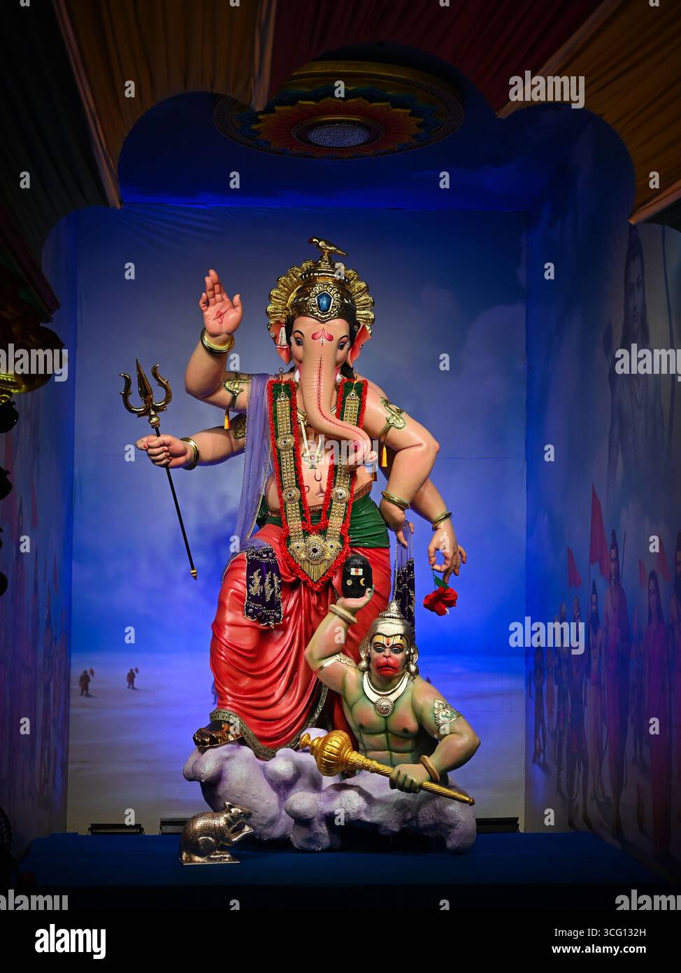 MUMBAI, INDIA - AUGUST 25: First look of Mumbaicha Raja from Ganesh ...