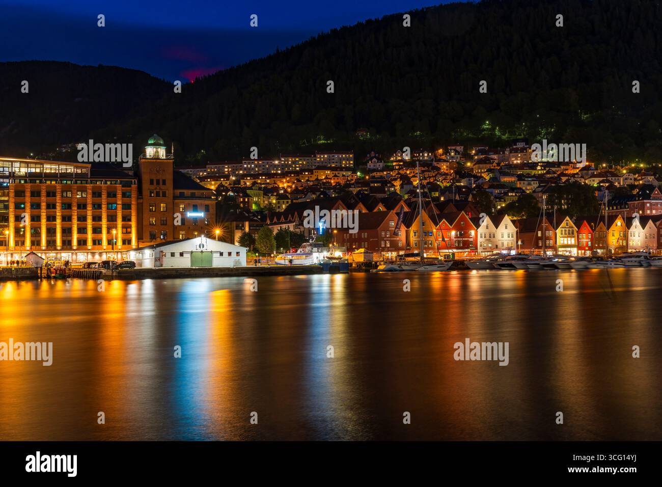 BERGEN, NORWAY - AUGUST 16, 2025: View of the famous Bergen's Bryggen ...