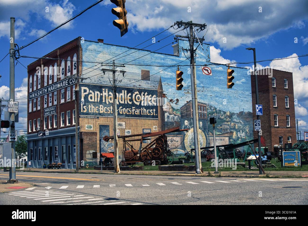 Oil and Gas Museum Mural in Parkersburg, West Virginia Stock Photo - Alamy