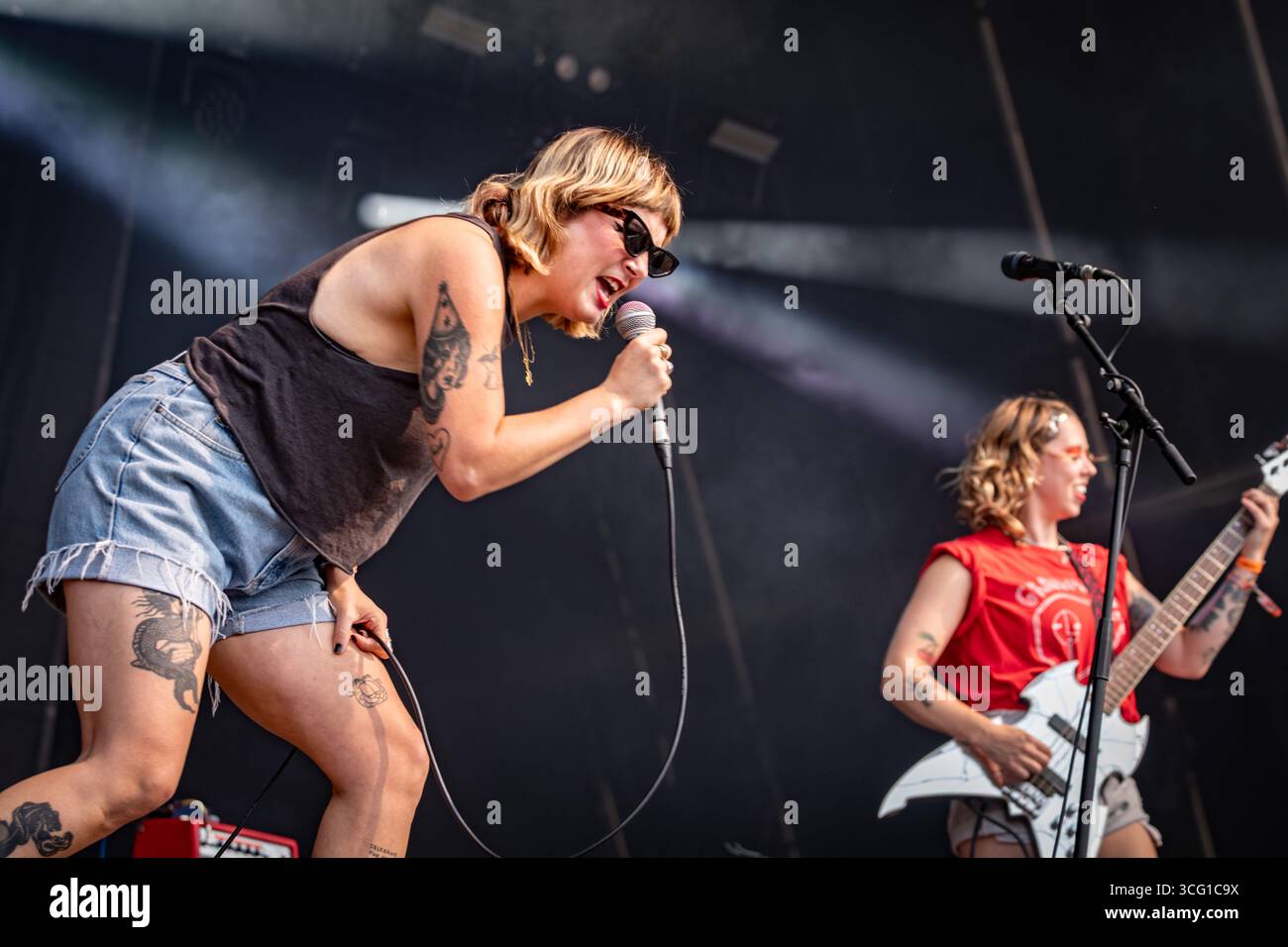 Panic Shack at Beautiful Days Festival 2025 Stock Photo - Alamy