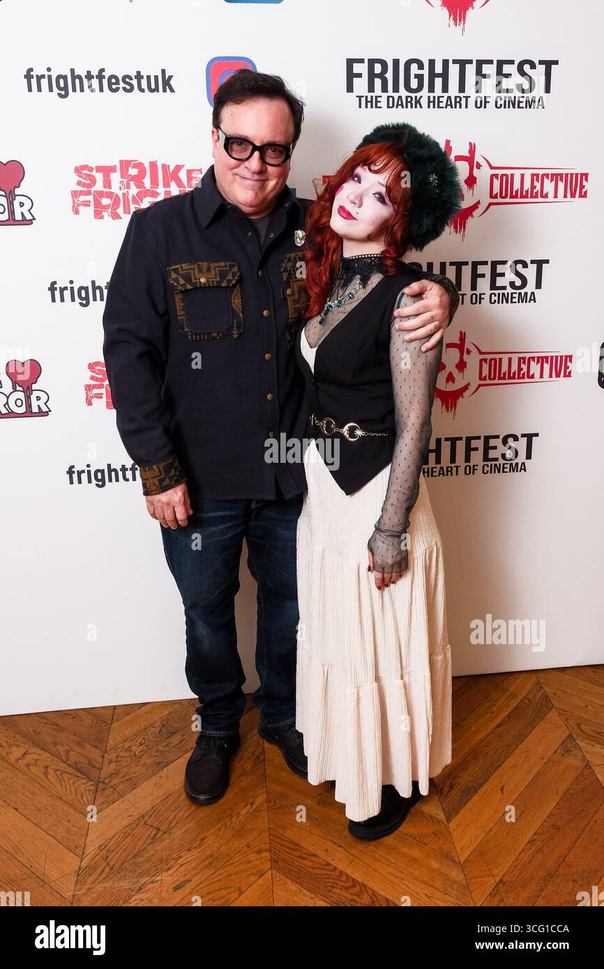 London, UK. 25 August 2025. Paul Bunnell and Claudia Macleod seen at ...